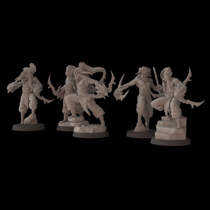 3D Printable Etheric Blades by Fantasy Cult Miniatures
